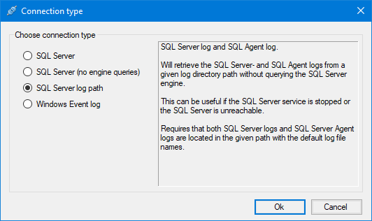 Access to SQL Server logs - Performance Store